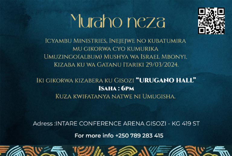 Invitation Icyambu | PDF