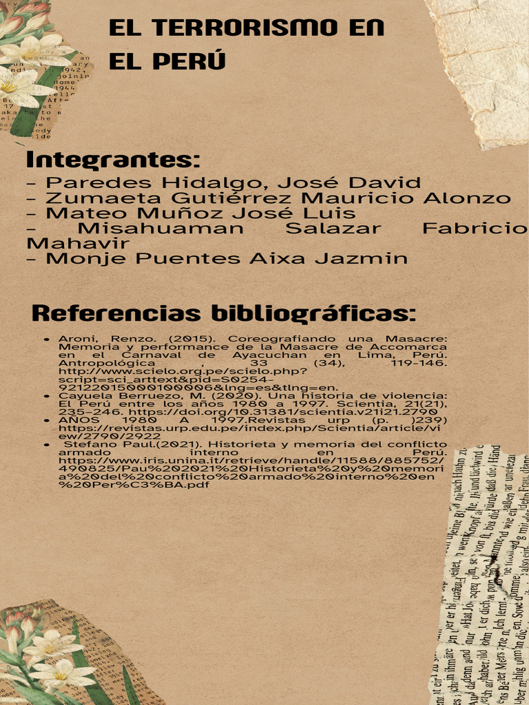 Línea de Tiempo Terrorismo en El Perú | PDF | Conflictos | Abusos de ...