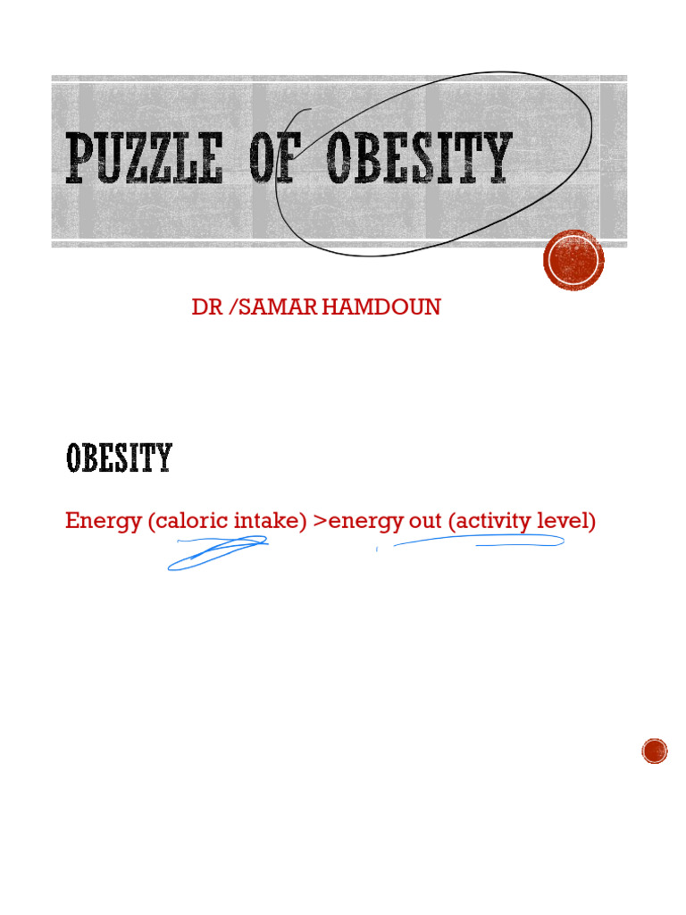 Puzzle of Obesity | PDF