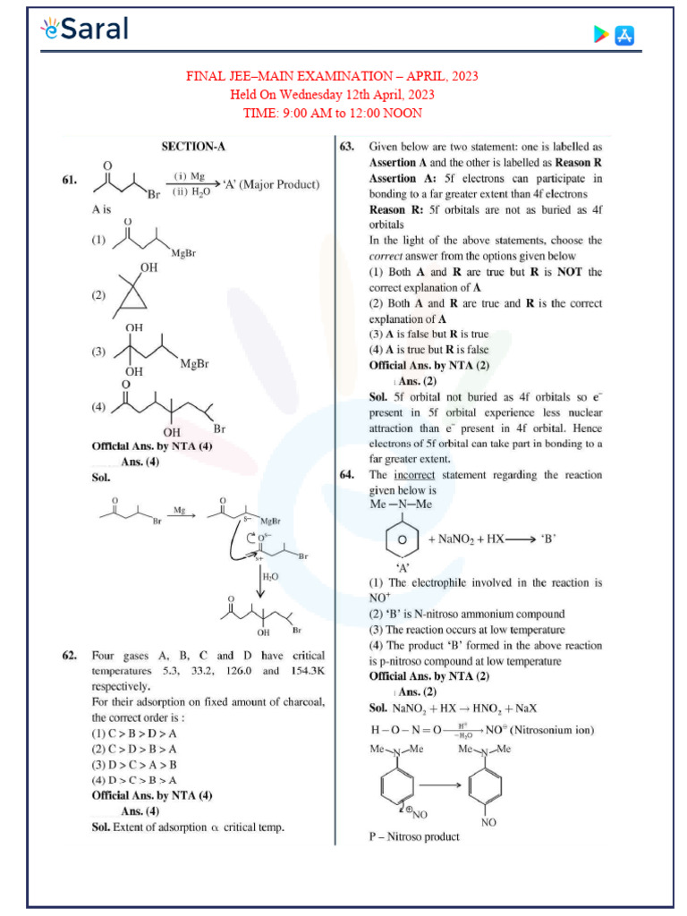 1204 Chemistry Paper With Sol Morning | PDF