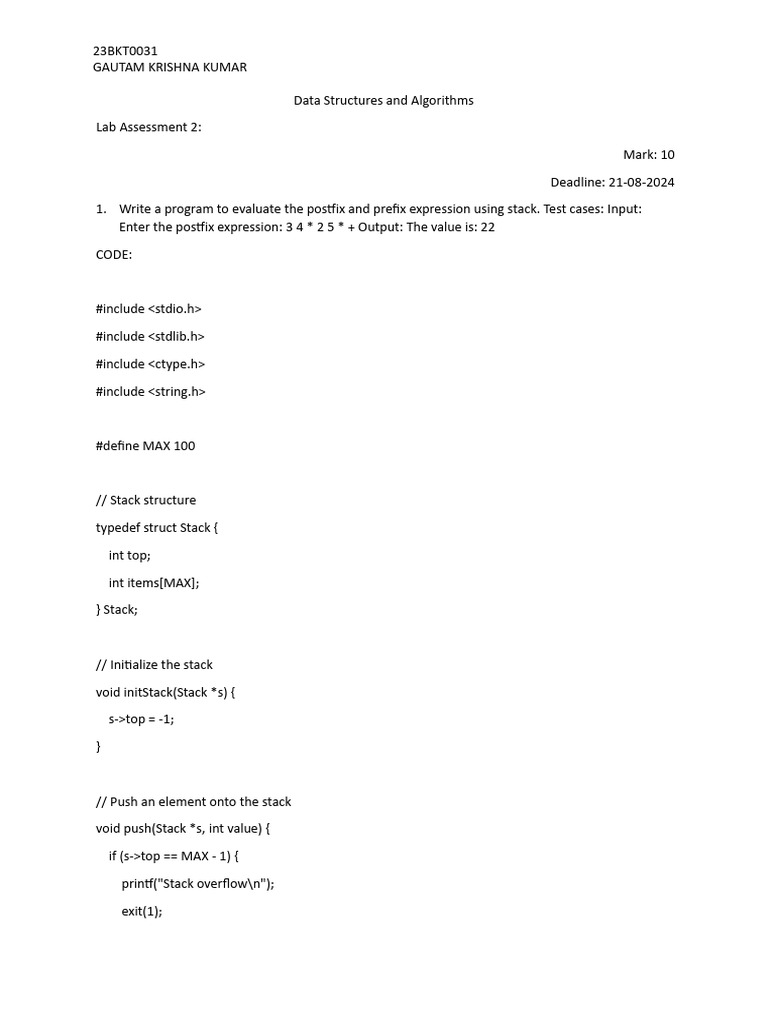 Data Structures And Algorithms A2 Pdf Queue Abstract Data Type Computer Programming