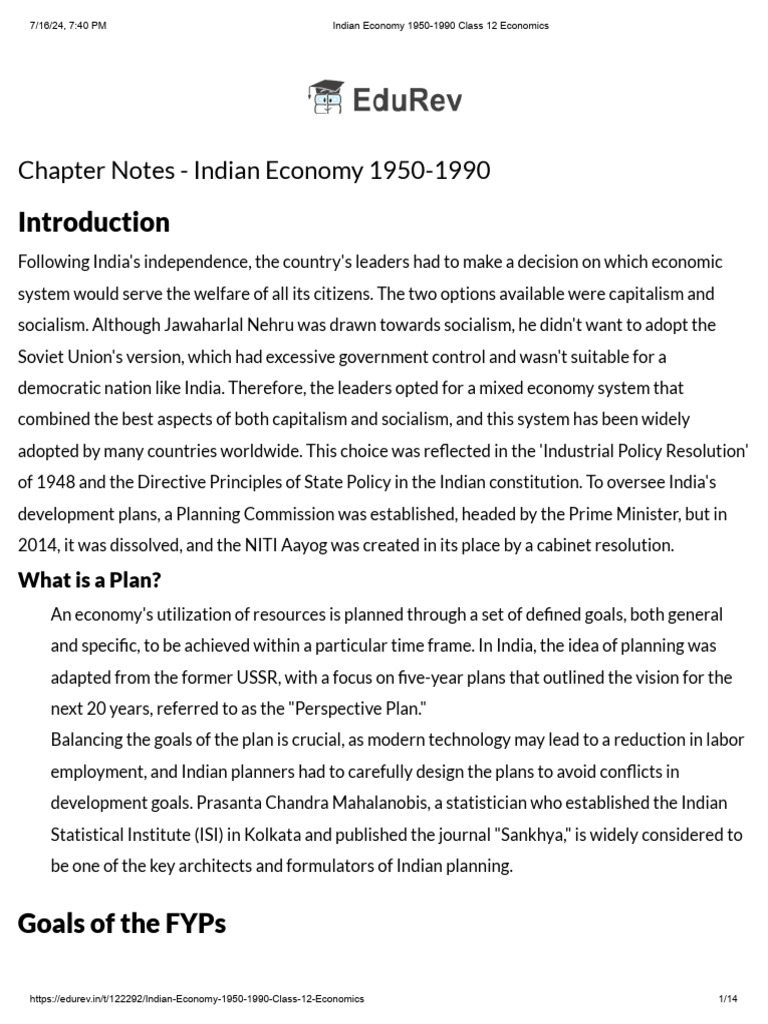 Indian Economy Insights for Students | PDF | Green Revolution | Subsidy