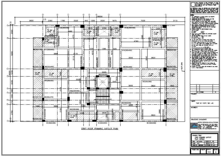 1327 - STILT - FRAMING LAYOUT - PLAN - DETAILS - 19.10.2024l | PDF