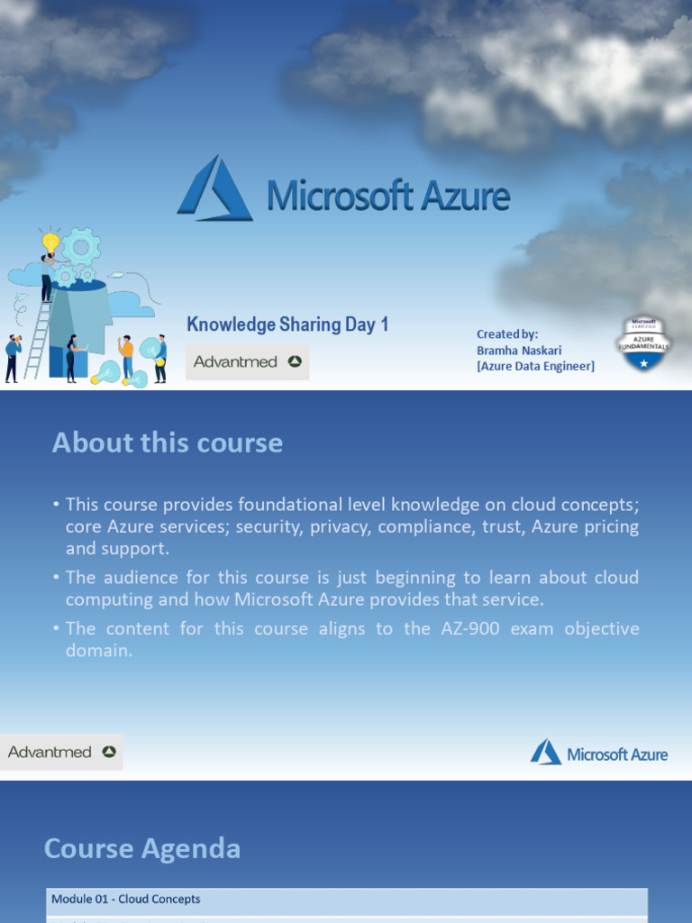 Azure Fundamental Day 1 1712554629 | PDF | Cloud Computing | Microsoft ...