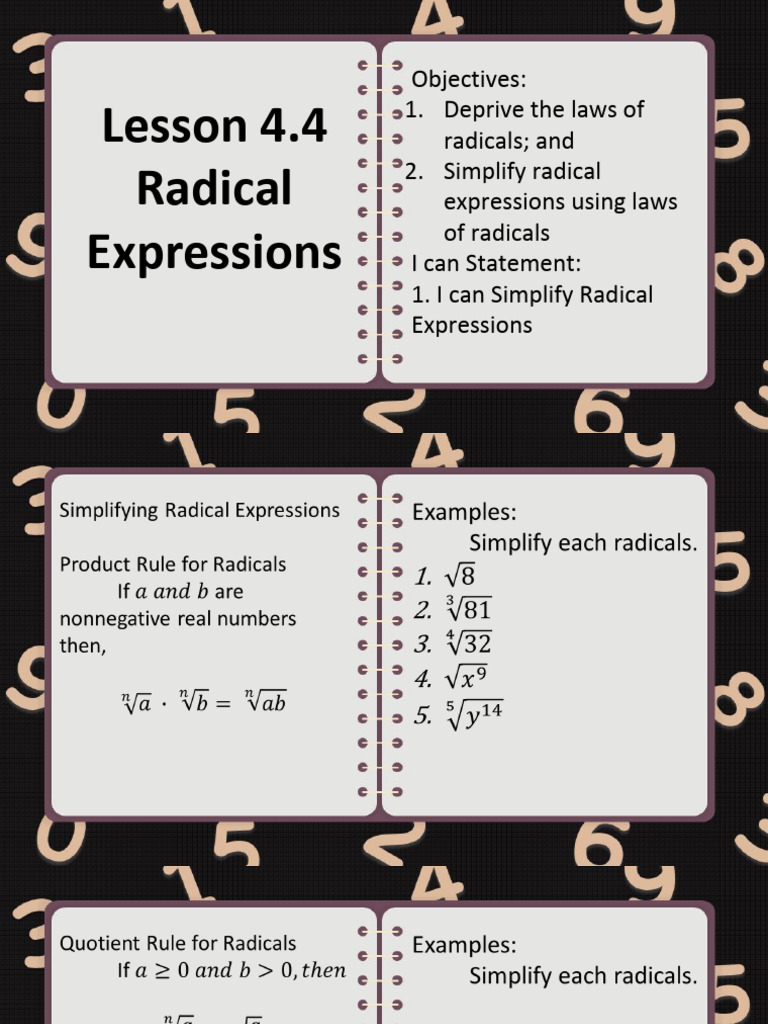 Math 9 Lesson 3 & 4 | PDF