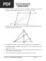 Practice Worksheet Grade 11 (1C) | PDF | Line (Geometry) | Rectangle