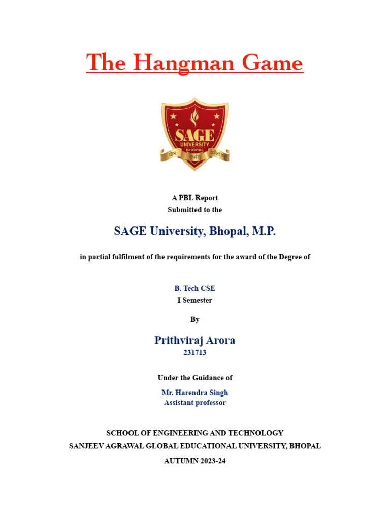 PBL REPORT AUTUMN 2023-2024 | PDF | Computer Programming | Learning