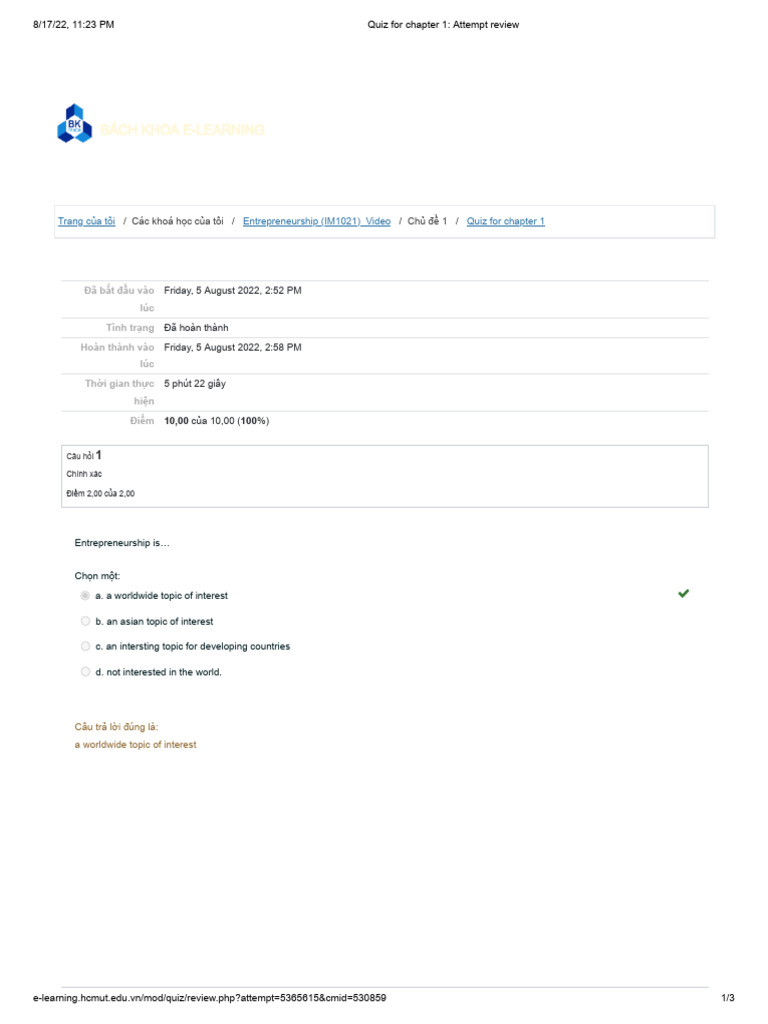 Quiz For Endterm | PDF