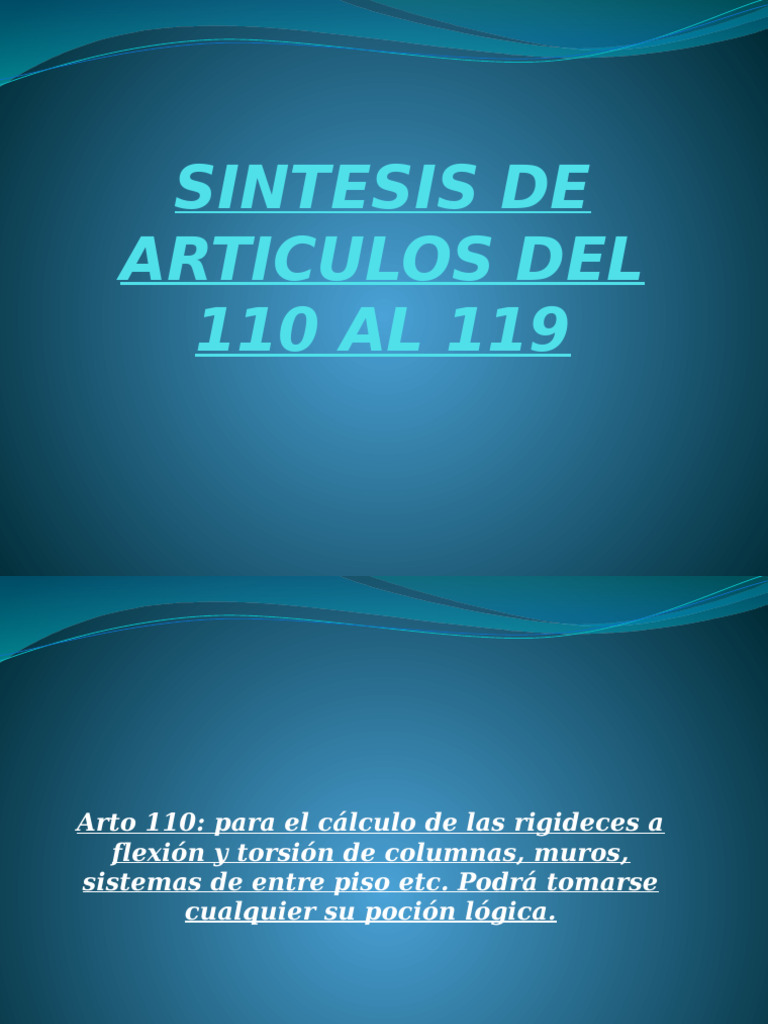 Articulos Del 110 Al 119 | PDF | Hormigón | Viga (Estructura)