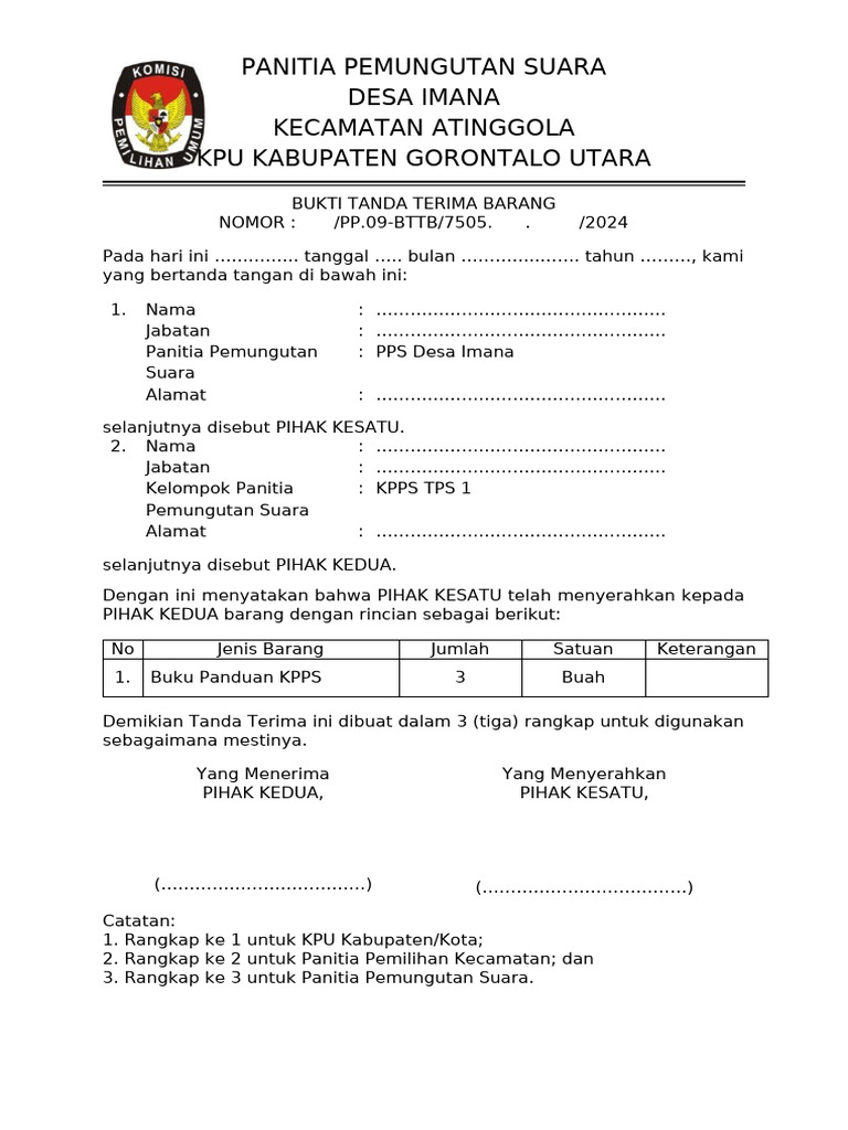 BTTB Buku Panduan Pps-Kpps | PDF