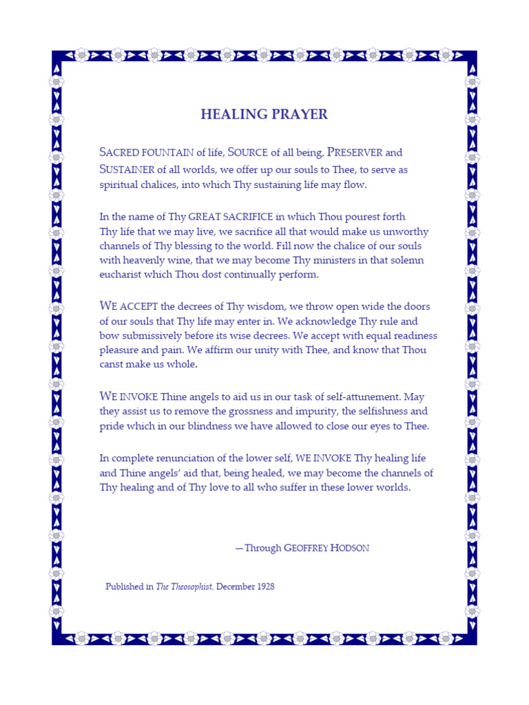 Healing Prayer | PDF