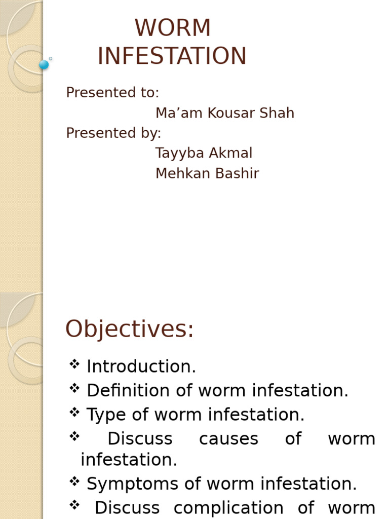 Worm Infestation | PDF