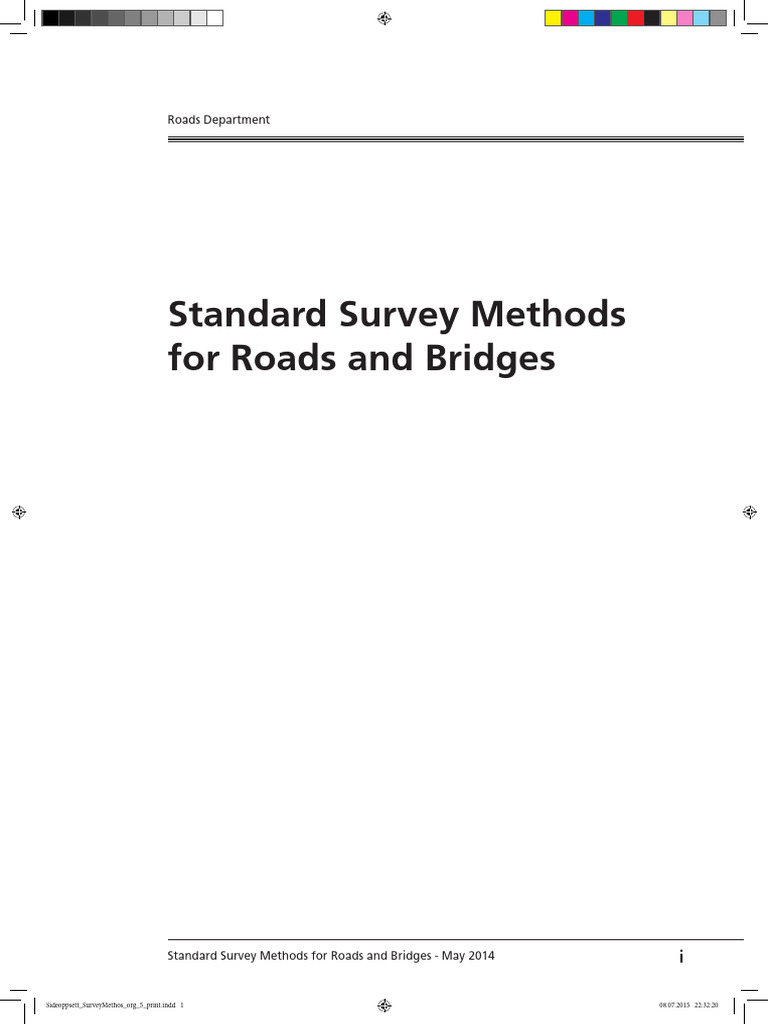 Standard Survey Methods for Roads | PDF | Surveying | Aerial Photography