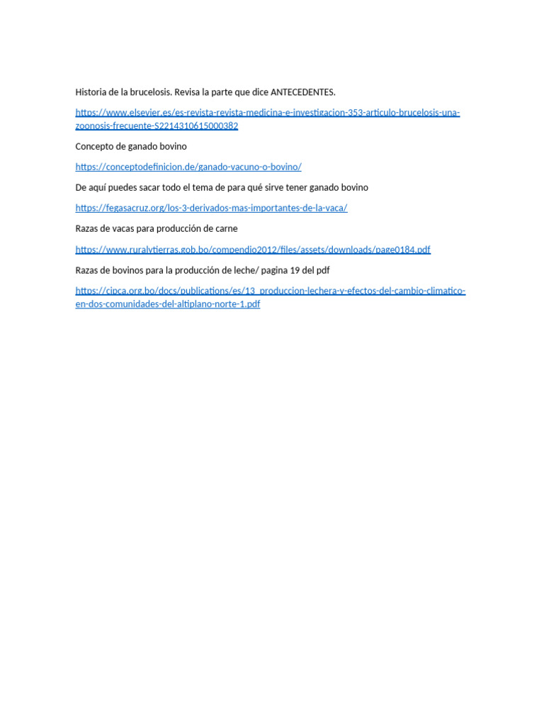 Historia y Uso del Ganado Bovino | PDF