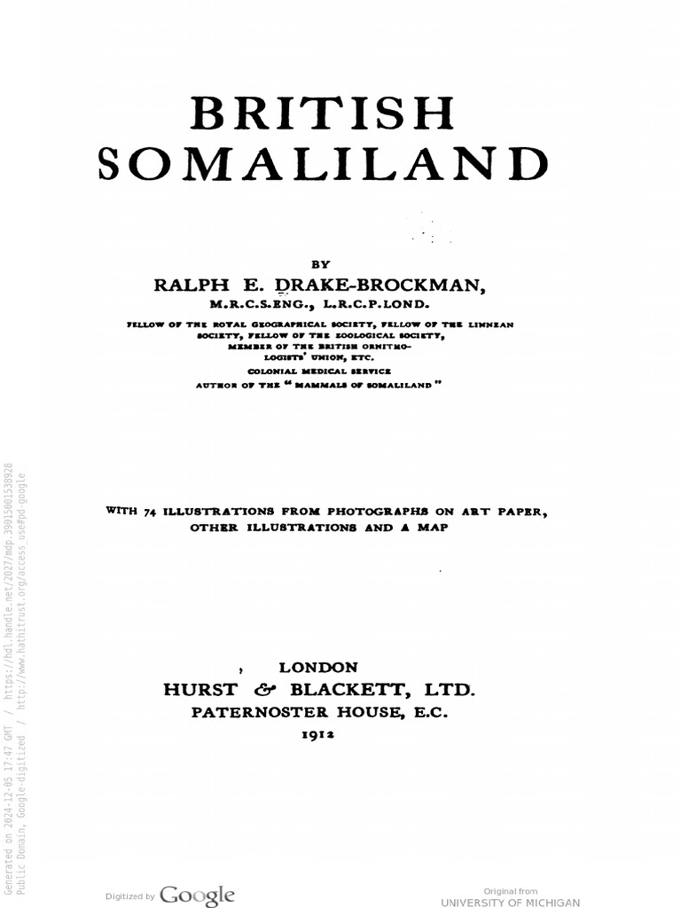 British Somaliland | PDF