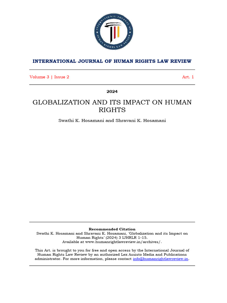 Globalization's Effects on Human Rights | PDF | Globalization | Human ...