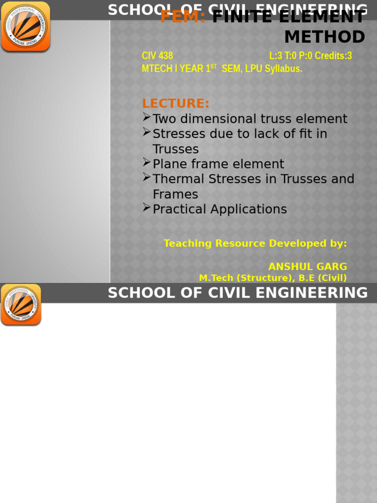 chapter5 fem | PDF | Engineering | Civil Engineering