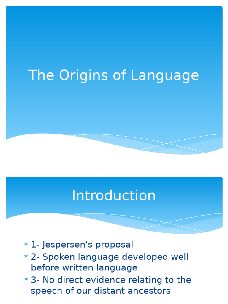The Origins of Language | PDF | Bipedalism | Human
