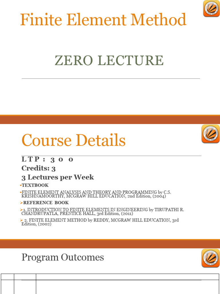 Lecture11 - 18374 - Zero Lecture CIV438 | PDF | Finite Element Method | Structural Analysis