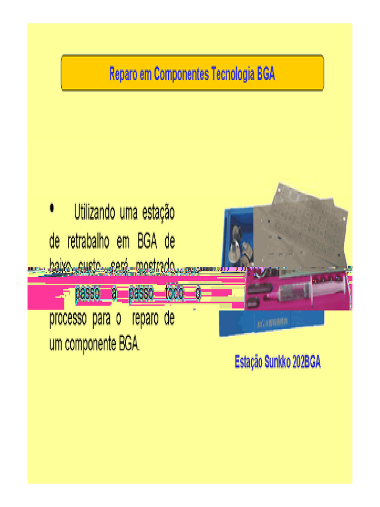 20 Retrabalhando o Componente BGA | PDF