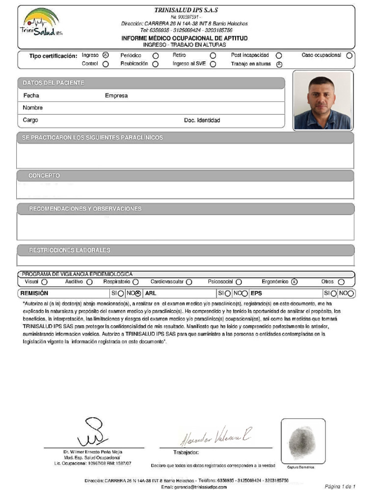 Examen Alexander | PDF