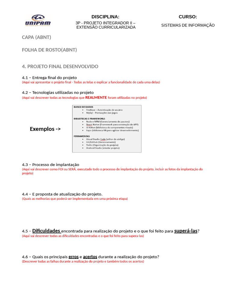 4. Desenvolvimento Entrega Final | PDF