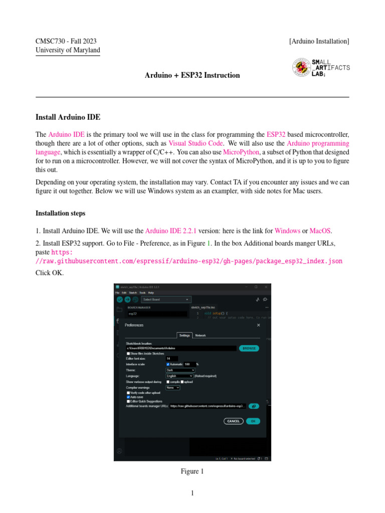 Arduino ESP32 Instruction | PDF | Arduino | System Software