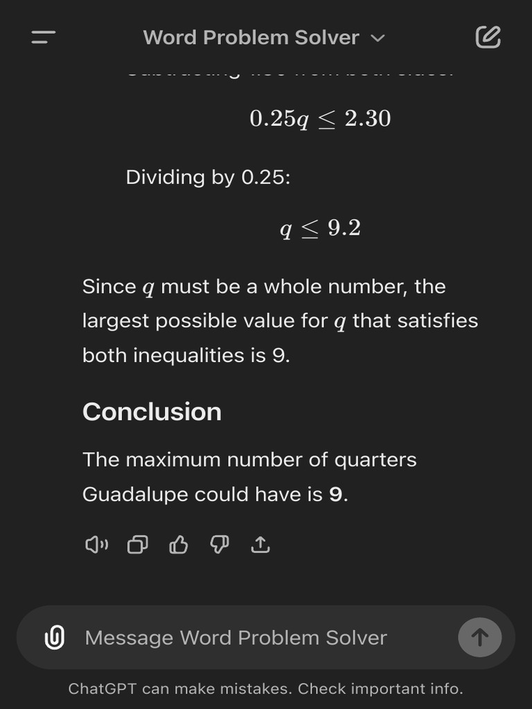 ChatGPT - Word Problem Solver | PDF