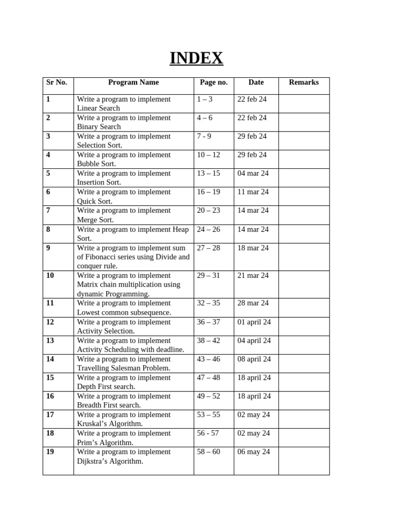 Programming Algorithms Implementation Guide | PDF