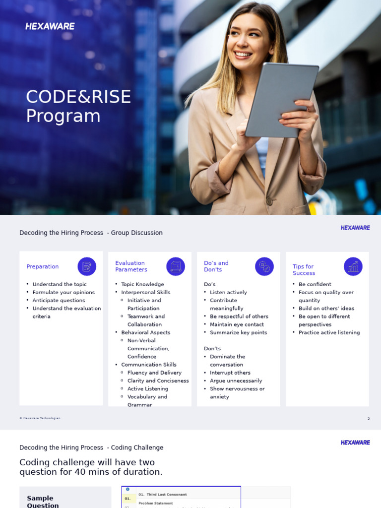 GD & Coding Orienation Deck | PDF | Communication | Computer Programming