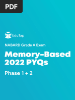 NABARD Grade A 2024 Phase 2 Question Paper | PDF | Reason