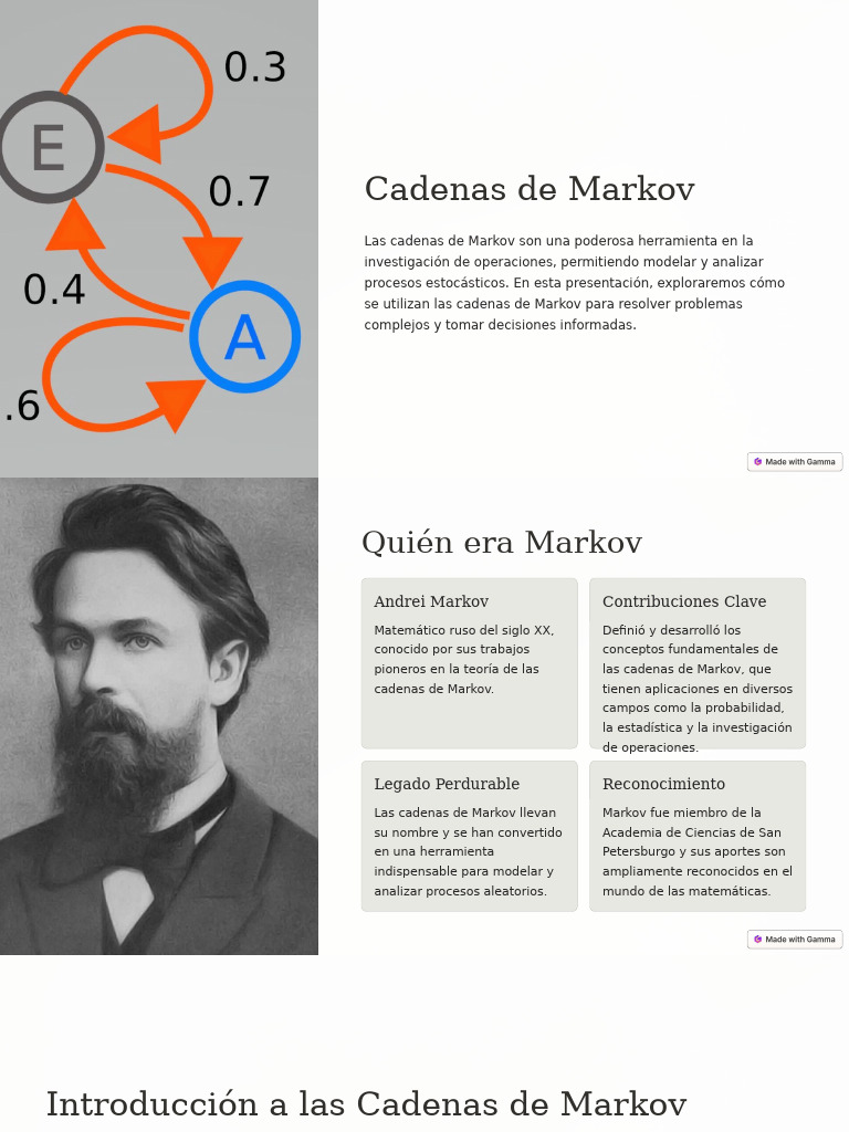 Cadena de Markov | PDF | Cadena Markov | Probabilidad