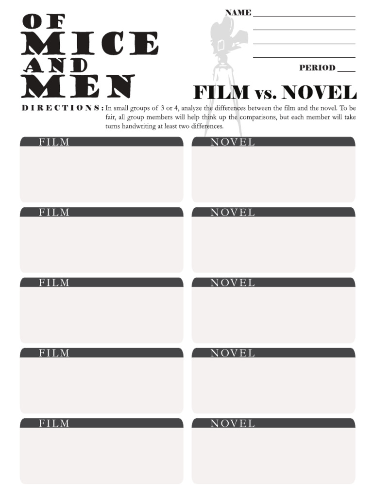 Of Mice and Men Film Vs Novel | PDF