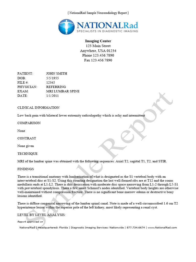 Neuroradiology MRI Findings | PDF | Vertebral Column | Musculoskeletal ...