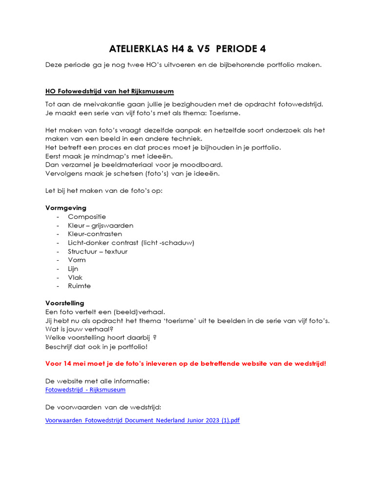 Periode 4 AT H4 en V4 | PDF