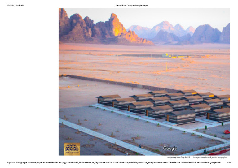 Jabal Rum Camp - Google Maps | PDF