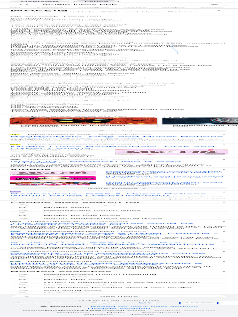 Muffin Lyrics BBH - Google Search | PDF