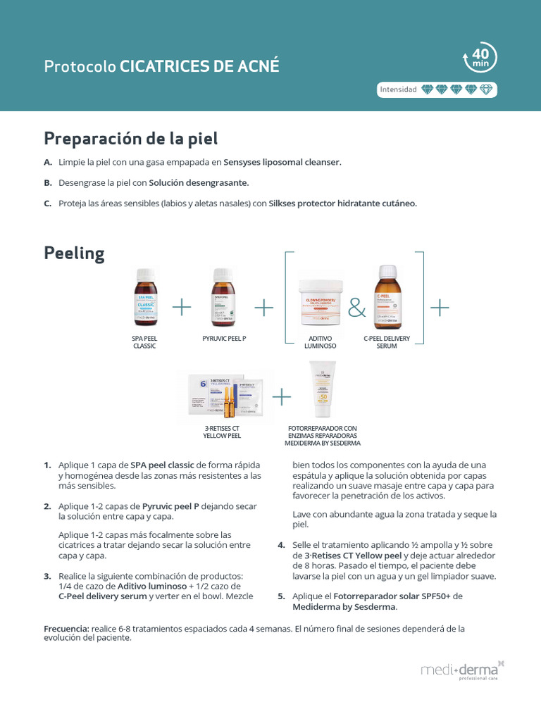 Protocolo Cicatrices de Acne | PDF