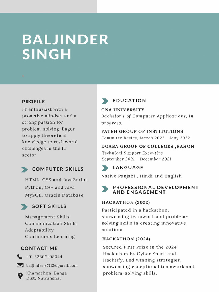 Baljinder Singh Compressed | PDF