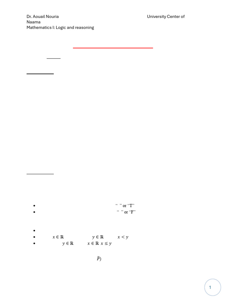 Logic and Reasoning in Mathematics | PDF | Proposition | Mathematical Proof