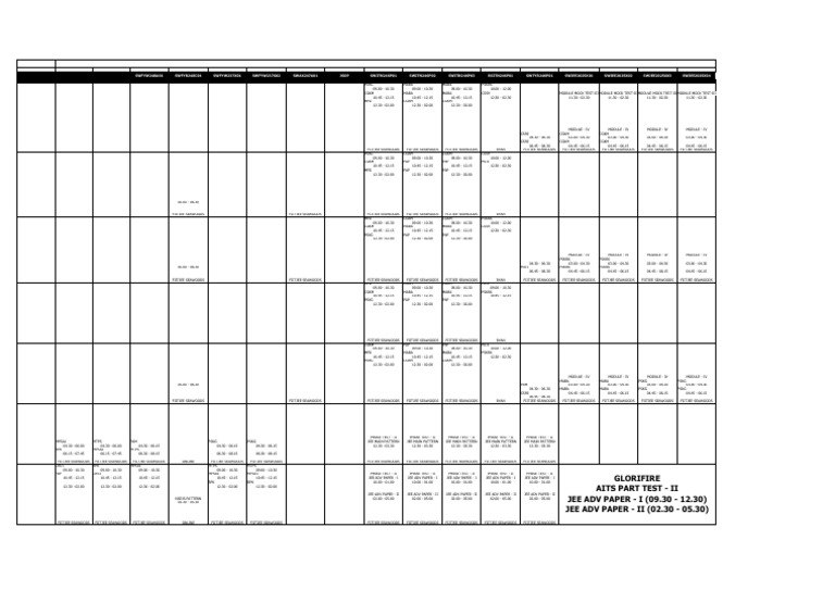 TIME TABLE W49-SW (02-December 24 - 08-December 24) | PDF | Career And ...