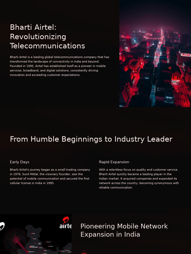 Bharti Airtel: Transforming Telecom in India | PDF | Internet Of Things ...