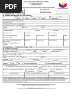 Calamba Unified Business Permit Form | PDF | Business | Regulatory ...