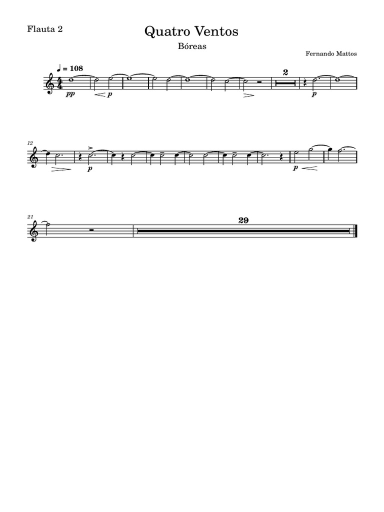 Quatro Ventos-Flauta 2 | PDF