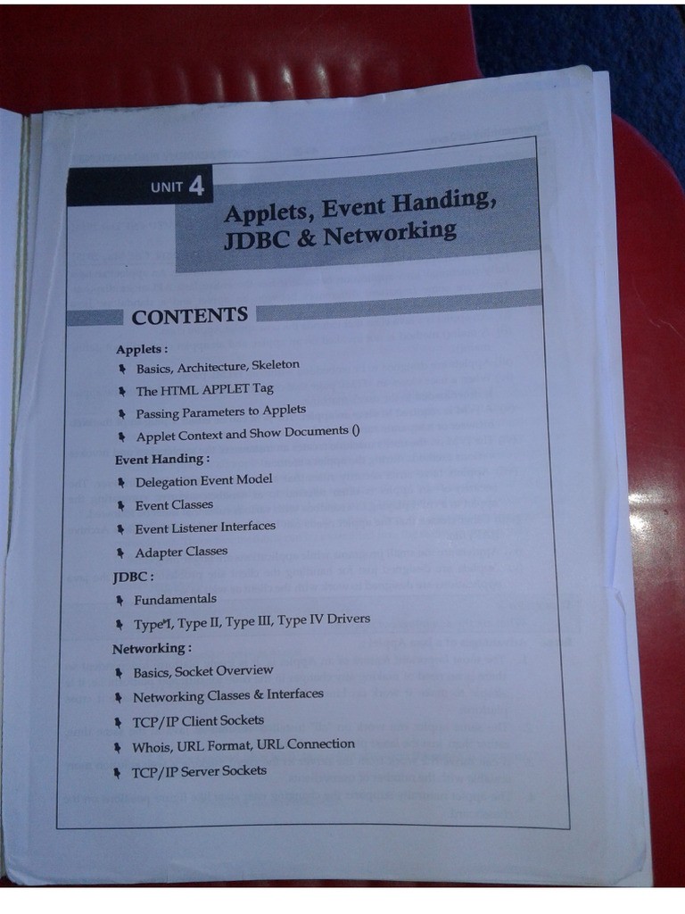 JAVA Unit 4 (5th Sem CSE) | PDF
