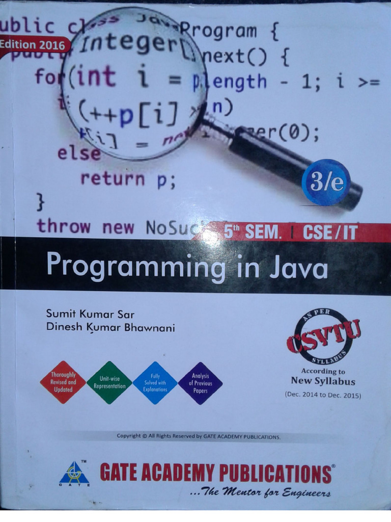 JAVA Unit 1 (5th Sem CSE) | PDF
