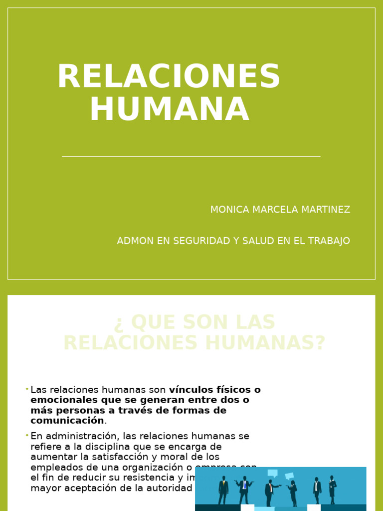 Relaciones Humanas | PDF | Comunicación | Business