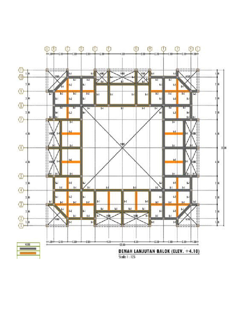 gambar denah lanjutan balok elev | PDF