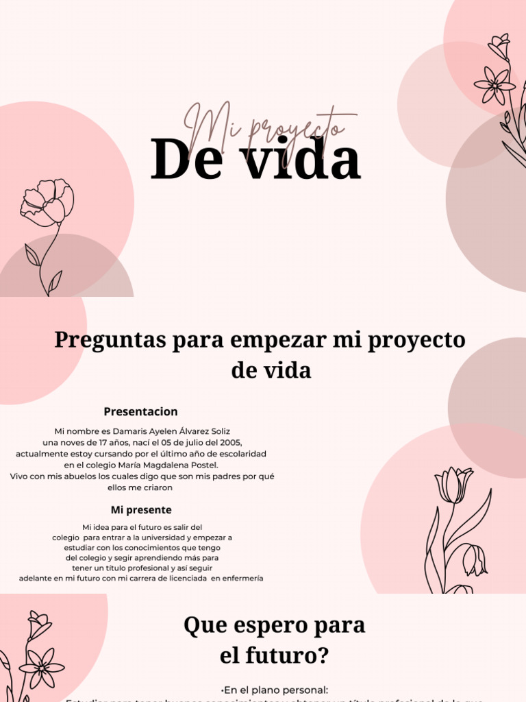 Presentación Mi Proyecto Final Femenino Delicado Rosa y Nude | PDF