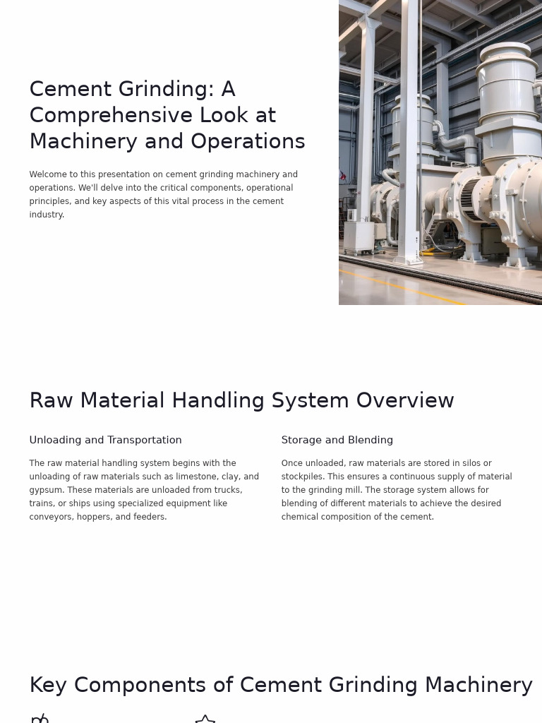 Cement Grinding A Comprehensive Look at Machinery and Operations | PDF ...
